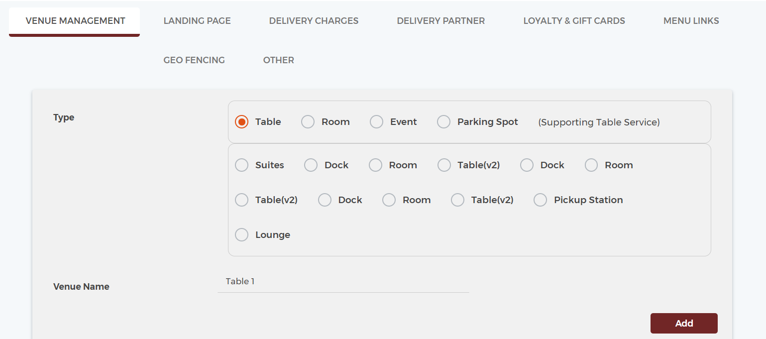 Create a table service QR code – Moduurn Support