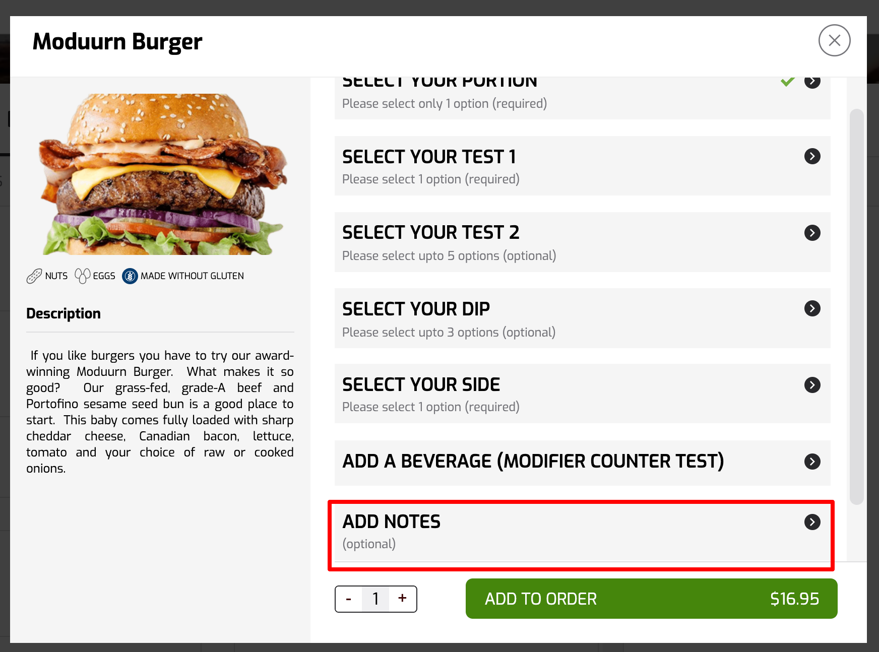 Enable free-text modifier – Moduurn Support